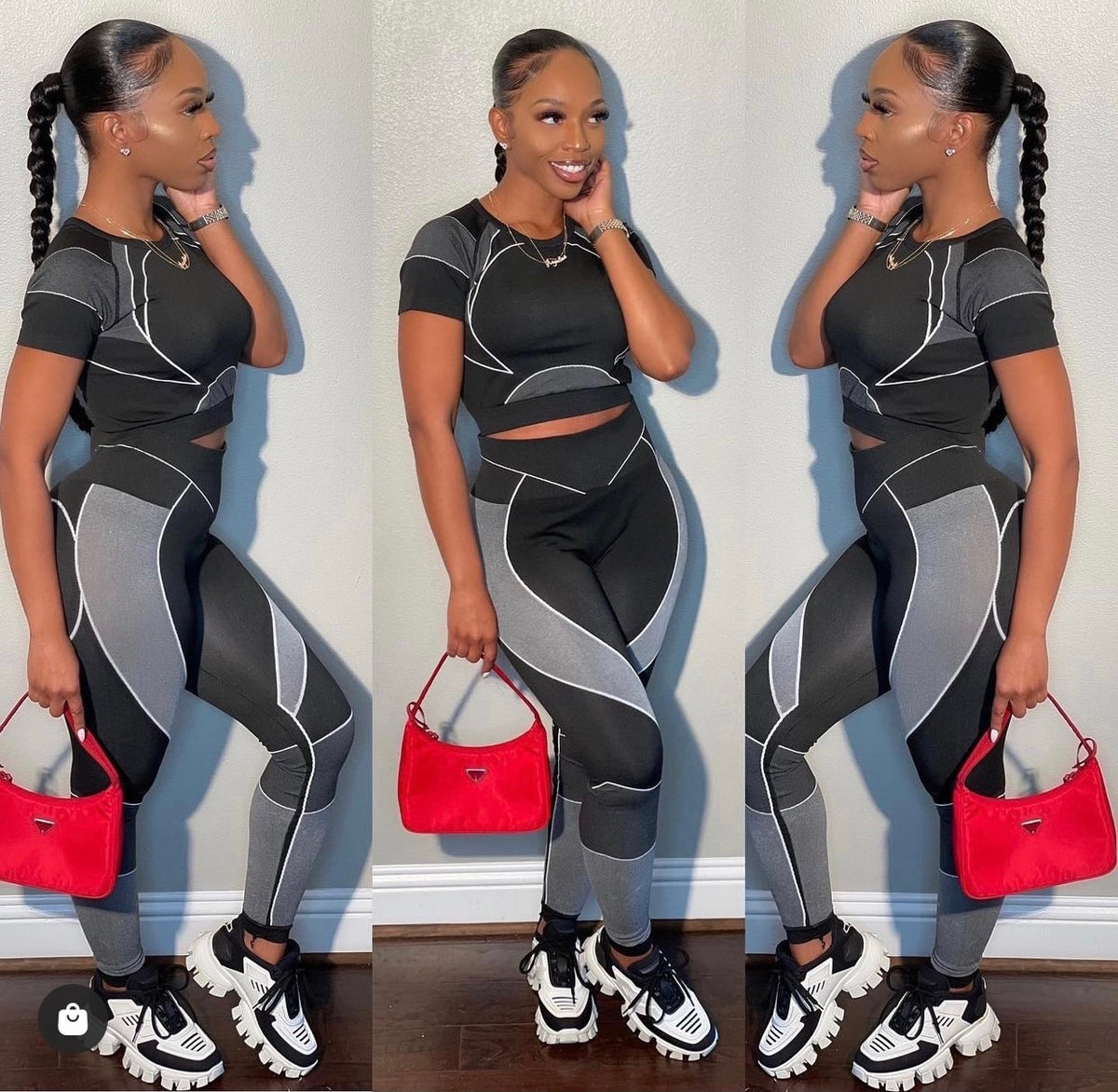 Seamless set (Black) – Shop Therapy STL